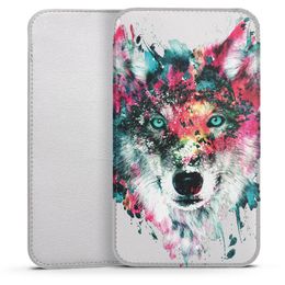 DeinDesign iPhone 16 Pro Max Handy H&uuml;lle Tasche Sleeve Socke Schutzh&uuml;lle Colourful Wolf Riza Peker Sleeve