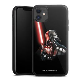 DeinDesign iPhone 11 Handy Gallery Case Handyh&uuml;lle 9H Geh&auml;rtetes Glas R&uuml;ckseite H&uuml;lle Darth Vader Star Wars Merchandise Gallery Case
