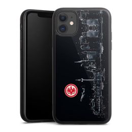 DeinDesign iPhone 11 Handy Gallery Case Handyh&uuml;lle 9H Geh&auml;rtetes Glas R&uuml;ckseite H&uuml;lle Sge Eintracht Frankfurt Skyline Gallery Case