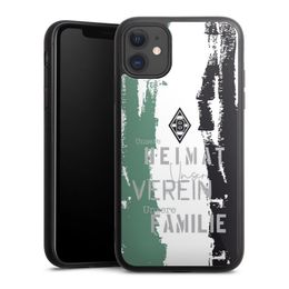 DeinDesign iPhone 11 Handy Gallery Case Handyh&uuml;lle 9H Geh&auml;rtetes Glas R&uuml;ckseite H&uuml;lle Official Licensed Product Borussia M&ouml;nchengladbach Statement Gallery Case