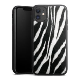 DeinDesign iPhone 11 Handy Gallery Case Handyh&uuml;lle 9H Geh&auml;rtetes Glas R&uuml;ckseite H&uuml;lle Zebra Fur Muster Gallery Case