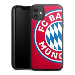 DeinDesign iPhone 11 Handy Gallery Case Handyh&uuml;lle 9H Geh&auml;rtetes Glas R&uuml;ckseite H&uuml;lle Fcb Official Licensed Product Fc Bayern M&uuml;nchen Gallery Case