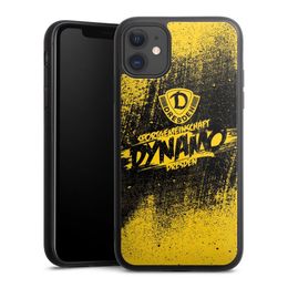 DeinDesign iPhone 11 Handy Gallery Case Handyh&uuml;lle 9H Geh&auml;rtetes Glas R&uuml;ckseite H&uuml;lle Logo Sg Dynamo Dresden Official Licensed Product Gallery Case
