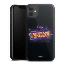 DeinDesign iPhone 11 Handy Gallery Case Handyh&uuml;lle 9H Geh&auml;rtetes Glas R&uuml;ckseite H&uuml;lle Marvel Logo Guardians Of The Galaxy Gallery Case