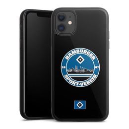 DeinDesign iPhone 11 Handy Gallery Case Handyh&uuml;lle 9H Geh&auml;rtetes Glas R&uuml;ckseite H&uuml;lle Hsv Logo Hamburger Sv Gallery Case
