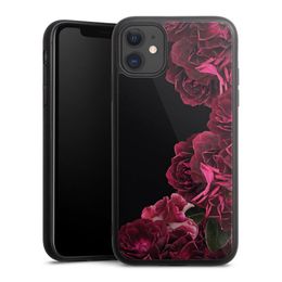 DeinDesign iPhone 11 Handy Gallery Case Handyh&uuml;lle 9H Geh&auml;rtetes Glas R&uuml;ckseite H&uuml;lle Vintage Rose Pink Gallery Case