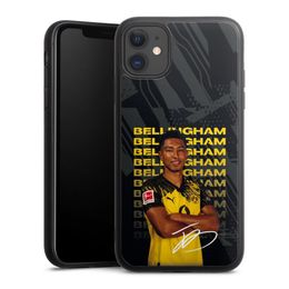 DeinDesign iPhone 11 Handy Gallery Case Handyh&uuml;lle 9H Geh&auml;rtetes Glas R&uuml;ckseite H&uuml;lle Borussia Dortmund Jobe Bellingham Bvb Gallery Case