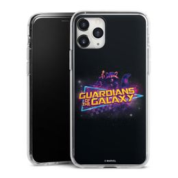 DeinDesign iPhone 11 Pro Max Handy Silikon H&uuml;lle Case transparent Handyh&uuml;lle Guardians Of The Galaxy Marvel Logo Silikon Case