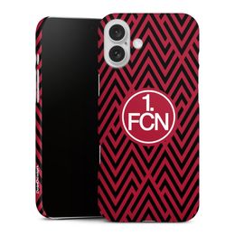 DeinDesign iPhone 16 Plus Handy Premium Case Smartphone Handyh&uuml;lle Schutzh&uuml;lle matt 1. Fcn Bundesliga 1. Fc N&uuml;rnberg Premium Case