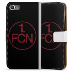 DeinDesign iPhone SE (2020) Handy Klapph&uuml;lle Handyh&uuml;lle aus Kunst Leder wei&szlig; Flip Case Merchandise Sideflip mit Lasche