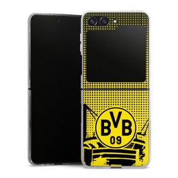 DeinDesign Galaxy Z Flip 5 Handy Hard Case Schutzh&uuml;lle transparent Smartphone Handy H&uuml;lle Bvb Stadium Borussia Dortmund Hard Case