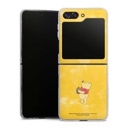 DeinDesign Galaxy Z Flip 5 Handy Hard Case Schutzh&uuml;lle transparent Smartphone Handy H&uuml;lle Winnie The Pooh Official Licensed Product Disney Hard Case