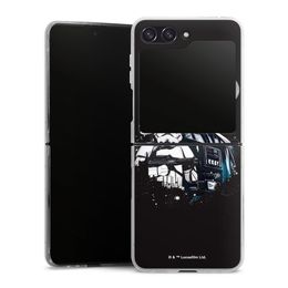 DeinDesign Galaxy Z Flip 5 Handy Hard Case Schutzh&uuml;lle transparent Smartphone Handy H&uuml;lle Movie Star Wars Weltall Hard Case