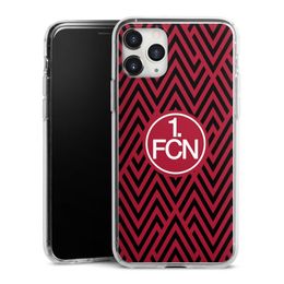 DeinDesign iPhone 11 Pro Max Handy Silikon H&uuml;lle Case transparent Handyh&uuml;lle 1. Fcn Bundesliga 1. Fc N&uuml;rnberg Silikon Case
