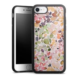 DeinDesign iPhone SE (2020) Handy Gallery Case Handyh&uuml;lle 9H Geh&auml;rtetes Glas R&uuml;ckseite H&uuml;lle Muster Eukalyptus Pattern Gallery Case