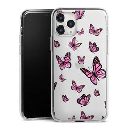 DeinDesign iPhone 11 Pro Max Handy Silikon H&uuml;lle Case transparent Handyh&uuml;lle Motiv Ohne Hintergrund Muster Butterfly Silikon Case