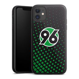 DeinDesign iPhone 11 Handy Gallery Case Handyh&uuml;lle 9H Geh&auml;rtetes Glas R&uuml;ckseite H&uuml;lle Hannover 96 Logo Muster Gallery Case