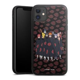 DeinDesign iPhone 11 Handy Gallery Case Handyh&uuml;lle 9H Geh&auml;rtetes Glas R&uuml;ckseite H&uuml;lle Naruto Shippuden Akatsuki Official Licensed Product Gallery Case