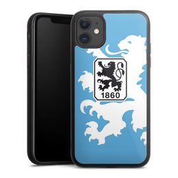 DeinDesign iPhone 11 Handy Gallery Case Handyh&uuml;lle 9H Geh&auml;rtetes Glas R&uuml;ckseite H&uuml;lle Coat Of Arms Tsv 1860 M&uuml;nchen Official Licensed Product Gallery Case