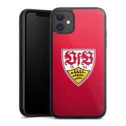 DeinDesign iPhone 11 Handy Gallery Case Handyh&uuml;lle 9H Geh&auml;rtetes Glas R&uuml;ckseite H&uuml;lle Logo Vfb Stuttgart Official Licensed Product Gallery Case