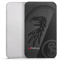 DeinDesign iPhone 16 Pro Max Handy H&uuml;lle Tasche Sleeve Socke Schutzh&uuml;lle Sc Freiburg Metallic Look Official Licensed Product Sleeve