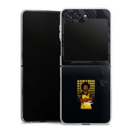 DeinDesign Galaxy Z Flip 5 Handy Hard Case Schutzh&uuml;lle transparent Smartphone Handy H&uuml;lle Karim Adeyemi Borussia Dortmund Bvb Hard Case