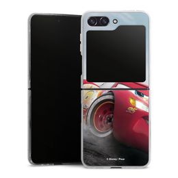 DeinDesign Galaxy Z Flip 5 Handy Hard Case Schutzh&uuml;lle transparent Smartphone Handy H&uuml;lle Official Licensed Product Cars Lightning Mcqueen 95 Hard Case