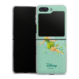 DeinDesign Galaxy Z Flip 5 Handy Hard Case Schutzh&uuml;lle transparent Smartphone Handy H&uuml;lle Official Licensed Product Disney Tinkerbells Hard Case