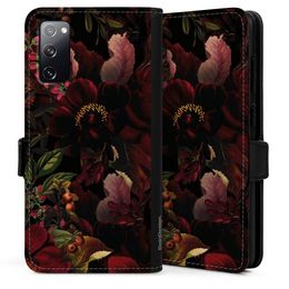 DeinDesign Galaxy S20 Handy Klapph&uuml;lle Handyh&uuml;lle aus Kunst Leder schwarz Flip Case Meadow Flowers Utart Sideflip mit Lasche