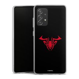 DeinDesign Galaxy A52s 5G Handy Silikon H&uuml;lle Case transparent Handyh&uuml;lle Spiderman Logo Marvel Silikon Case