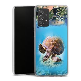 DeinDesign Galaxy A52s 5G Handy Silikon H&uuml;lle Case transparent Handyh&uuml;lle Ocean Animals Turtle Silikon Case