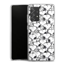 DeinDesign Galaxy A52s 5G Handy Silikon H&uuml;lle Case transparent Handyh&uuml;lle Muster Peanuts Snoopy Silikon Case