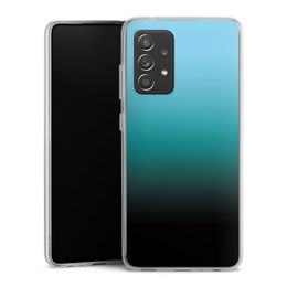 DeinDesign Galaxy A52s 5G Handy Silikon H&uuml;lle Case transparent Handyh&uuml;lle Ombre Black Two-Tone Silikon Case