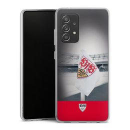 DeinDesign Galaxy A52s 5G Handy Silikon H&uuml;lle Case transparent Handyh&uuml;lle Vfb Stuttgart Bundesliga Official Licensed Product Silikon Case