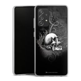 DeinDesign Galaxy A52s 5G Handy Silikon H&uuml;lle Case transparent Handyh&uuml;lle Skulls Skull Gothic Silikon Case