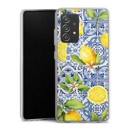 DeinDesign Galaxy A52s 5G Handy Silikon H&uuml;lle Case transparent Handyh&uuml;lle Muster Greece Lemon Silikon Case