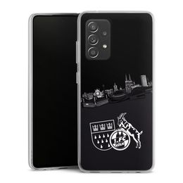 DeinDesign Galaxy A52s 5G Handy Silikon H&uuml;lle Case transparent Handyh&uuml;lle 1. Fc K&ouml;ln Official Licensed Product Skyline Silikon Case