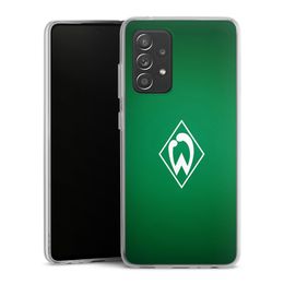 DeinDesign Galaxy A52s 5G Handy Silikon H&uuml;lle Case transparent Handyh&uuml;lle Logo Sv Werder Bremen Merchandise Silikon Case