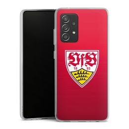 DeinDesign Galaxy A52s 5G Handy Silikon H&uuml;lle Case transparent Handyh&uuml;lle Logo Vfb Stuttgart Official Licensed Product Silikon Case