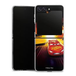 DeinDesign Galaxy Z Flip 5 Handy Hard Case Schutzh&uuml;lle transparent Smartphone Handy H&uuml;lle Cars Lightning Mcqueen 95 Official Licensed Product Hard Case