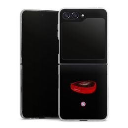DeinDesign Galaxy Z Flip 5 Handy Hard Case Schutzh&uuml;lle transparent Smartphone Handy H&uuml;lle Fcb Official Licensed Product Fc Bayern M&uuml;nchen Stadium Hard Case