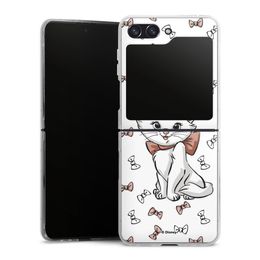 DeinDesign Galaxy Z Flip 5 Handy Hard Case Schutzh&uuml;lle transparent Smartphone Handy H&uuml;lle Cat Disney Aristocats Mary Hard Case
