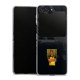 DeinDesign Galaxy Z Flip 5 Handy Hard Case Schutzh&uuml;lle transparent Smartphone Handy H&uuml;lle Borussia Dortmund Bvb Julian Brandt Hard Case