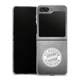 DeinDesign Galaxy Z Flip 5 Handy Hard Case Schutzh&uuml;lle transparent Smartphone Handy H&uuml;lle Concrete Fcb Fc Bayern M&uuml;nchen Hard Case