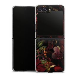 DeinDesign Galaxy Z Flip 5 Handy Hard Case Schutzh&uuml;lle transparent Smartphone Handy H&uuml;lle Meadow Flowers Utart Hard Case