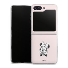DeinDesign Galaxy Z Flip 5 Handy Hard Case Schutzh&uuml;lle transparent Smartphone Handy H&uuml;lle Minnie Mouse Disney Official Licensed Product Hard Case