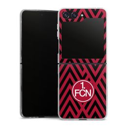 DeinDesign Galaxy Z Flip 5 Handy Hard Case Schutzh&uuml;lle transparent Smartphone Handy H&uuml;lle Bundesliga 1. Fc N&uuml;rnberg 1. Fcn Hard Case