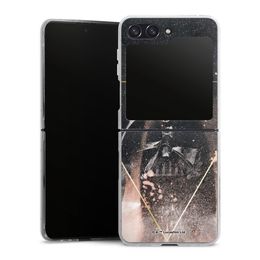 DeinDesign Galaxy Z Flip 5 Handy Hard Case Schutzh&uuml;lle transparent Smartphone Handy H&uuml;lle Official Licensed Product Darth Vader Star Wars Hard Case