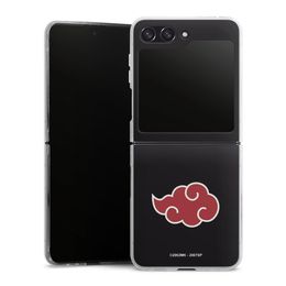 DeinDesign Galaxy Z Flip 5 Handy Hard Case Schutzh&uuml;lle transparent Smartphone Handy H&uuml;lle Akatsuki Official Licensed Product Naruto Shippuden Hard Case
