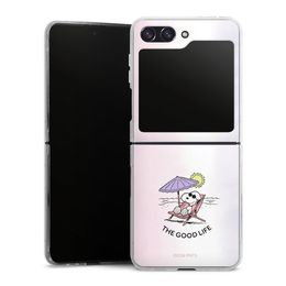 DeinDesign Galaxy Z Flip 5 Handy Hard Case Schutzh&uuml;lle transparent Smartphone Handy H&uuml;lle Snoopy Official Licensed Product Peanuts Hard Case